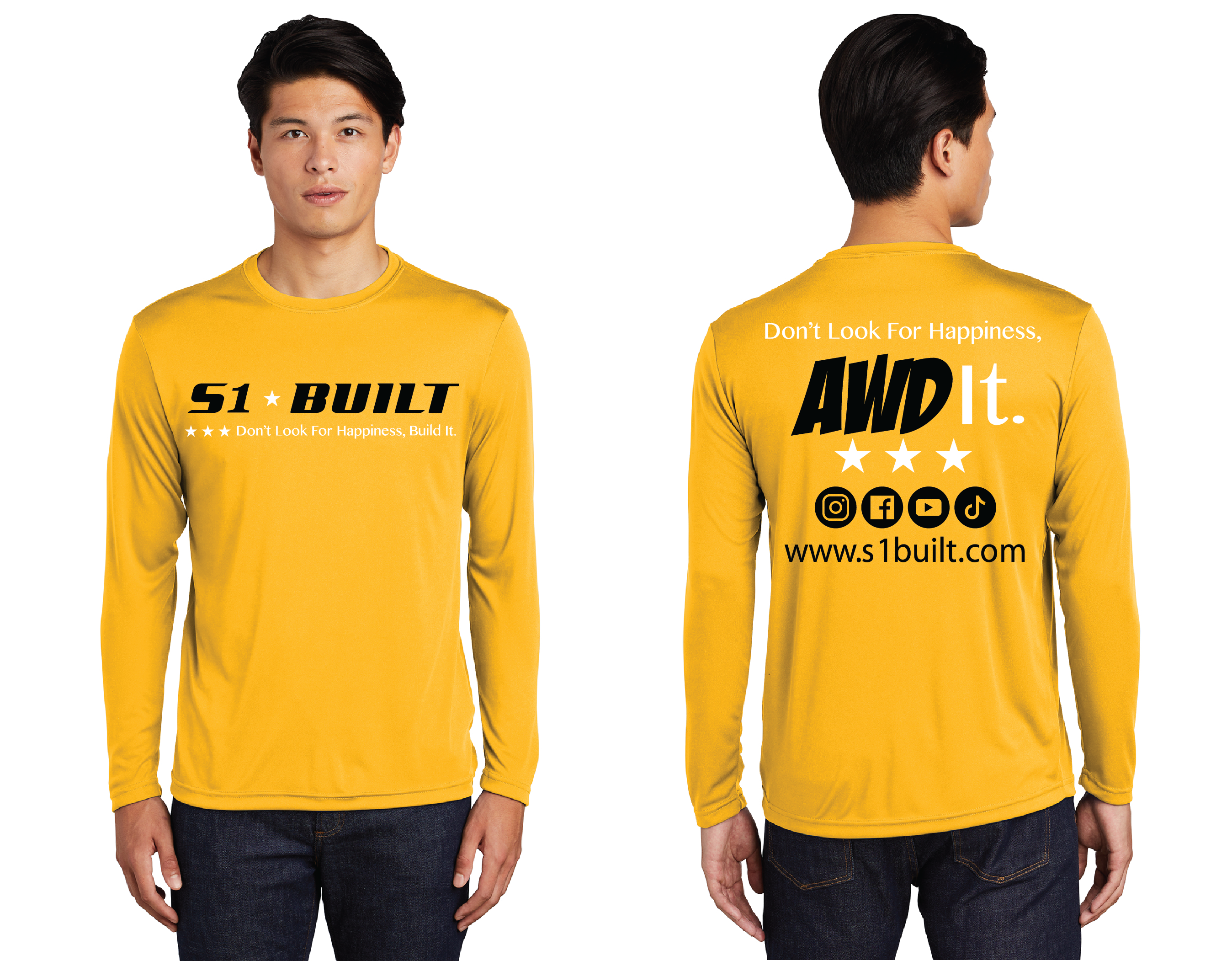 Long Sleeve Dri-Fit - Yellow – S1Built, LLC.