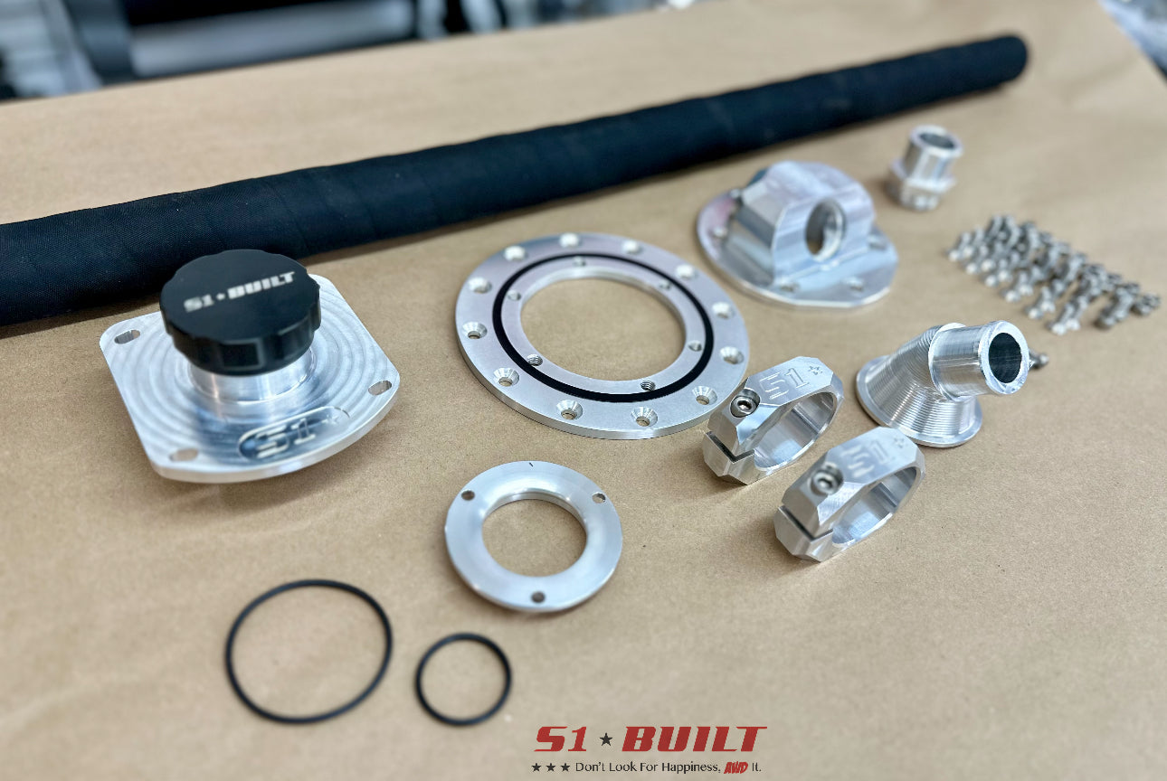 Billet Filler Neck Kit with Magnetic Gas Cap – S1Built, LLC.