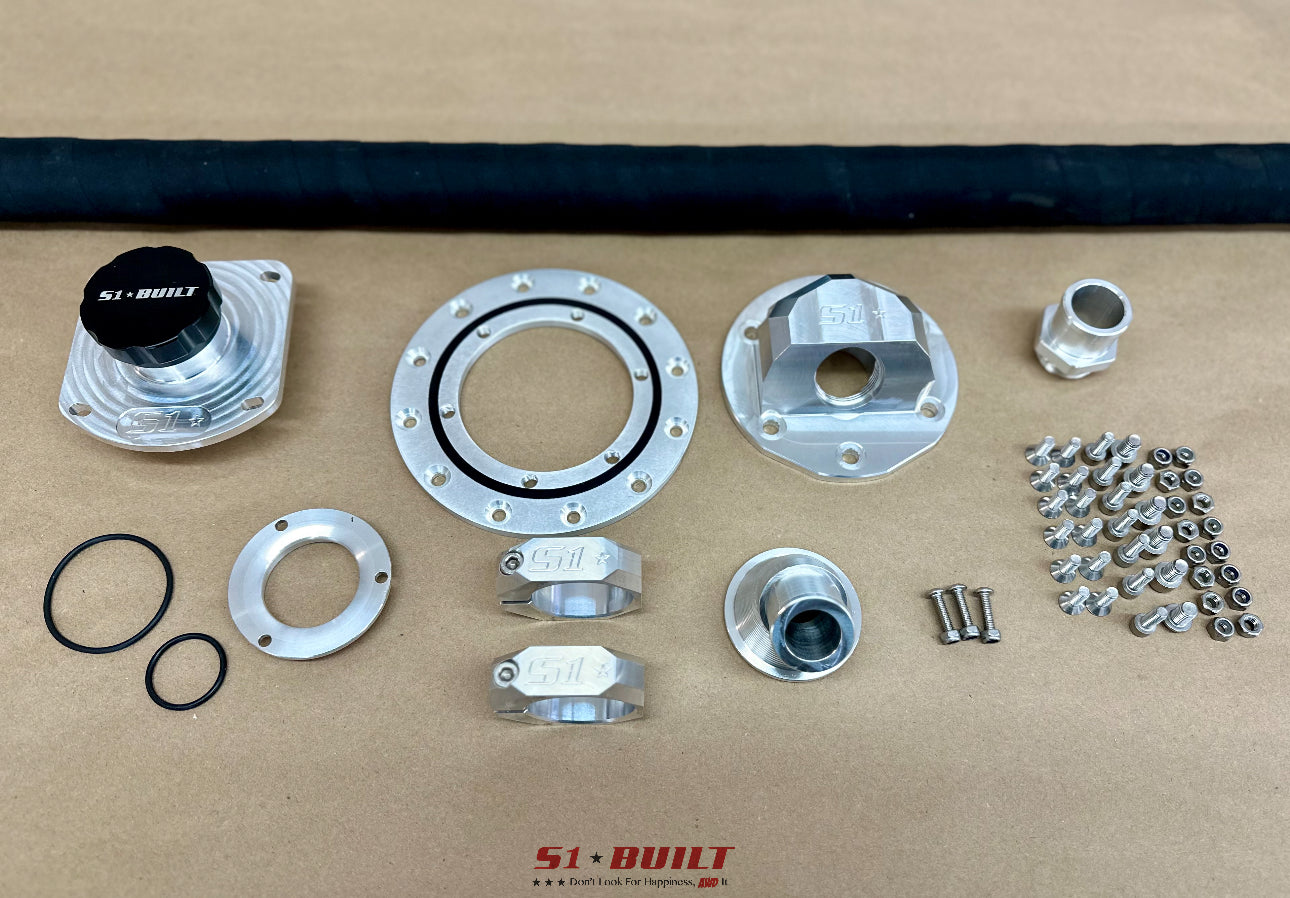 Billet Filler Neck Kit with Magnetic Gas Cap – S1Built, LLC.