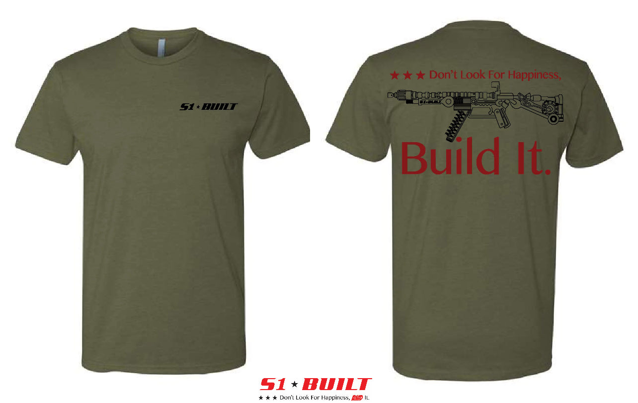Short Sleeve M4 design T-shirt - Green – S1Built, LLC.